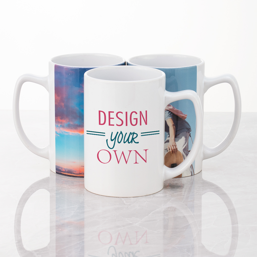 Custom 11 oz White Coffee Mug In Bulk with Photo | VivoPrint
