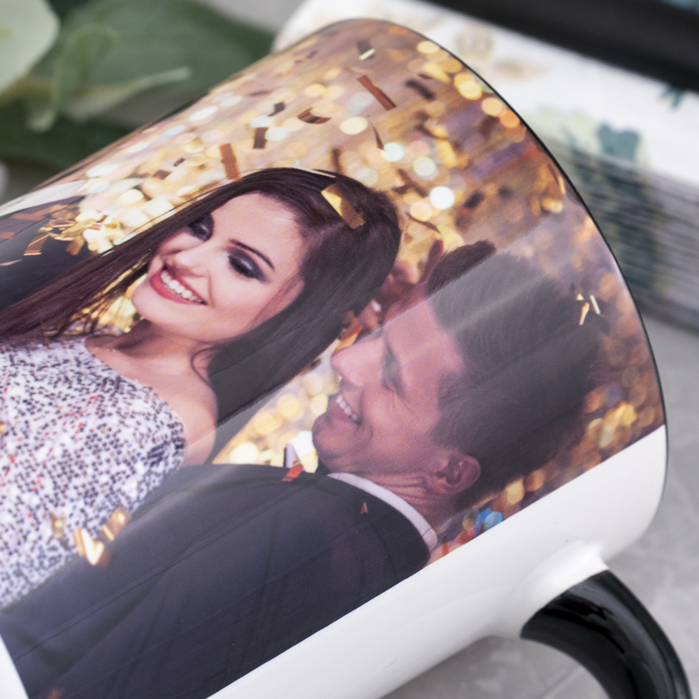 Custom 15 oz Combo Color Photo Mugs In Bulk | Vivoprint