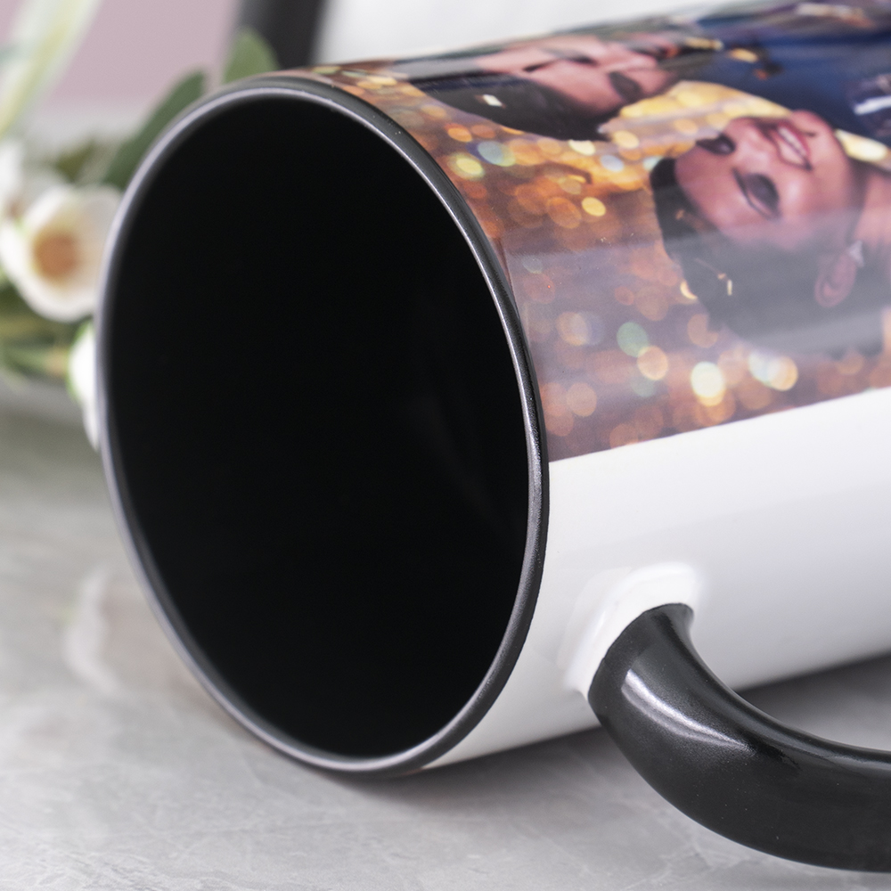 Custom 15 oz Combo Color Photo Mugs In Bulk | Vivoprint