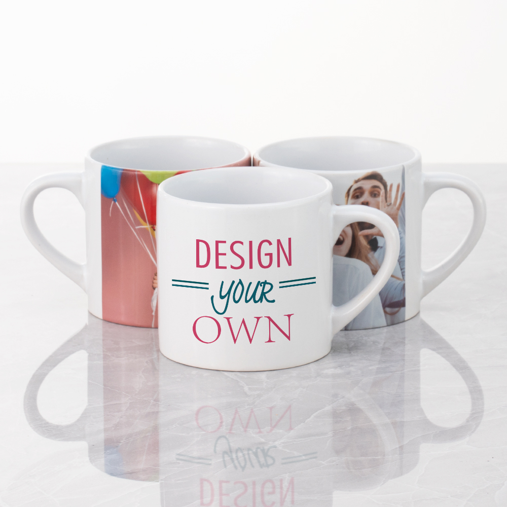 Custom 6 oz White Coffee Mug| Personalized 6 oz White Coffee Mug ...