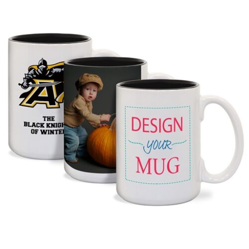 Custom 15 oz Photo Inner Color Mug in Bulk | Vivoprint