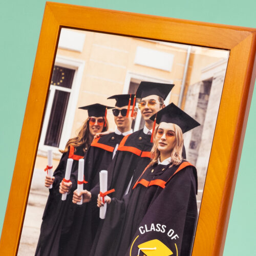 Custom Rectangle Photo Tile | Personalized Cherry Photo Frame | Vivoprint