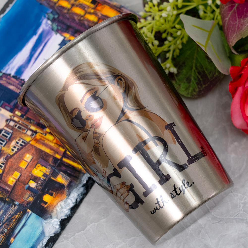 16 oz Custom Stainless Steel Pint Glass | Personalized Stainless Steel ...