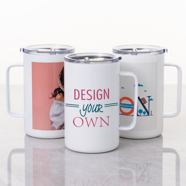 Custom 20 oz Stainless Steel Mug | Personalized Photo Mug | Vivoprint