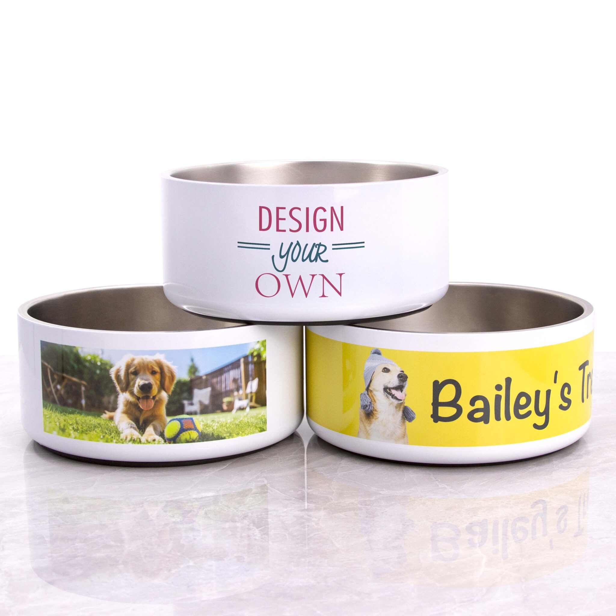 Custom Stainless Steel Dog Bowl | Personalized Pet Bowls | VivoPrint