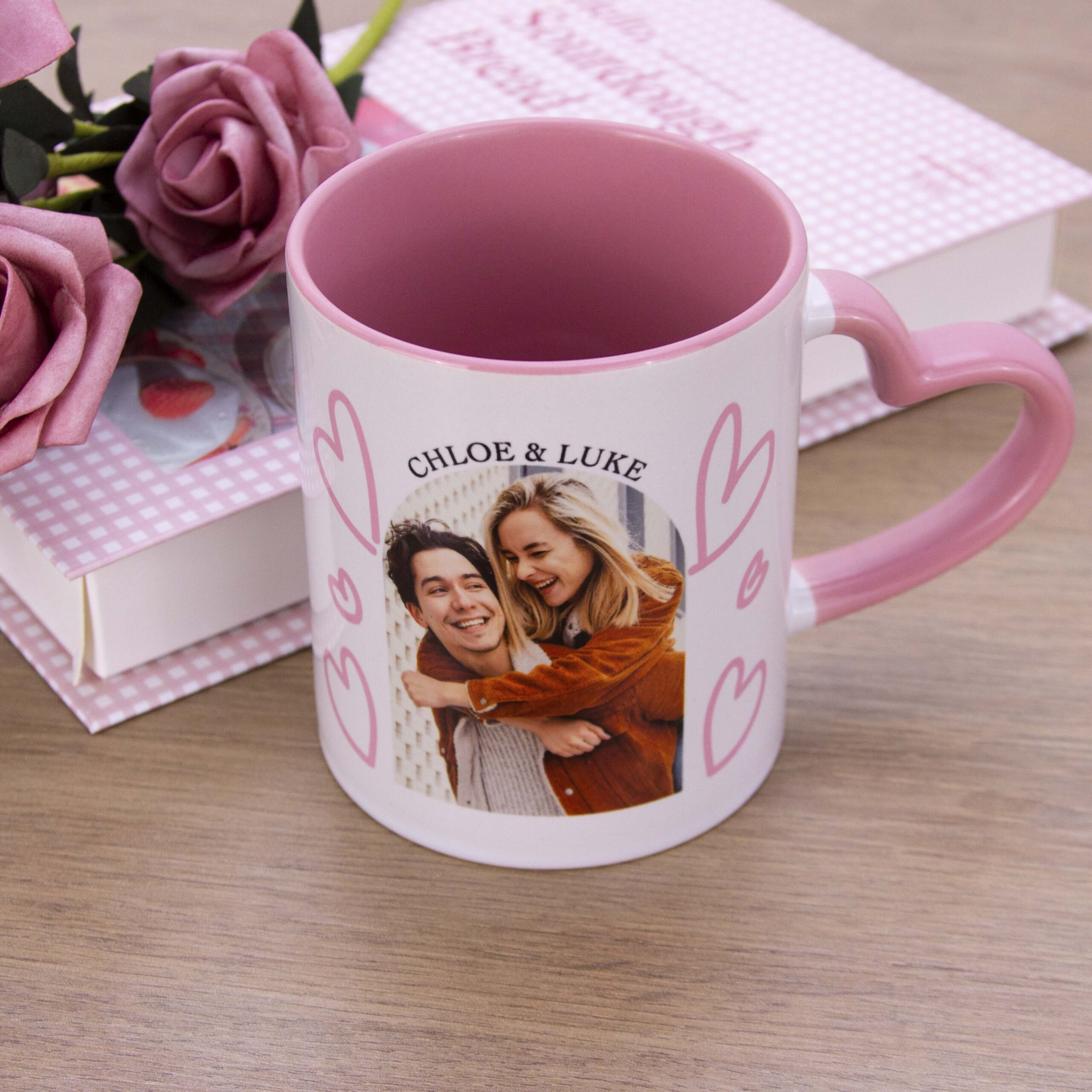 Custom Color Mugs with Heart handle | Personalized Mugs | VivoPrint