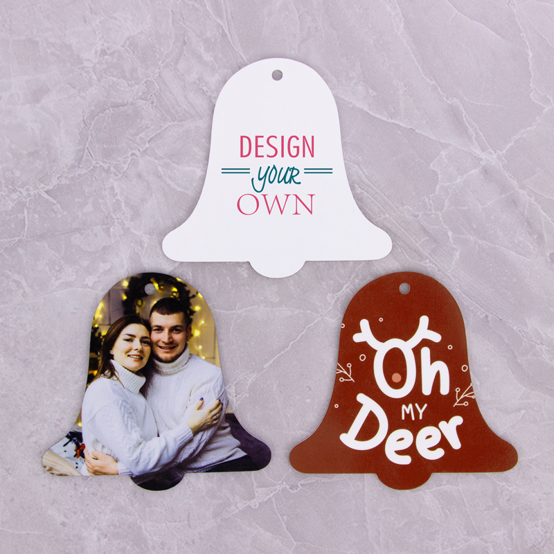 Personalized Bell-Shaped Plastic Photo Ornament | VivoPrint