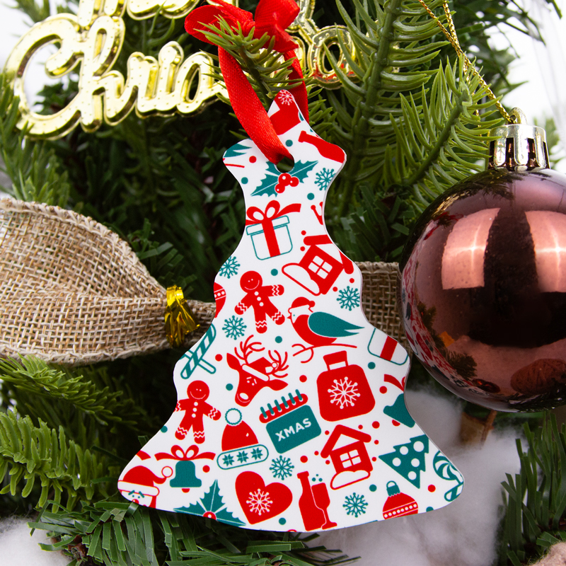 Personalized Tree-Shaped Plastic Photo Ornament | VivoPrint