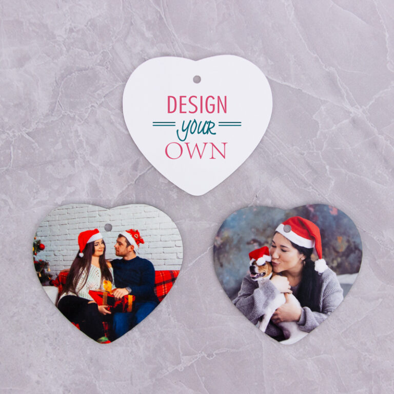 Custom Heart-Shaped Photo Ornament | VivoPrint